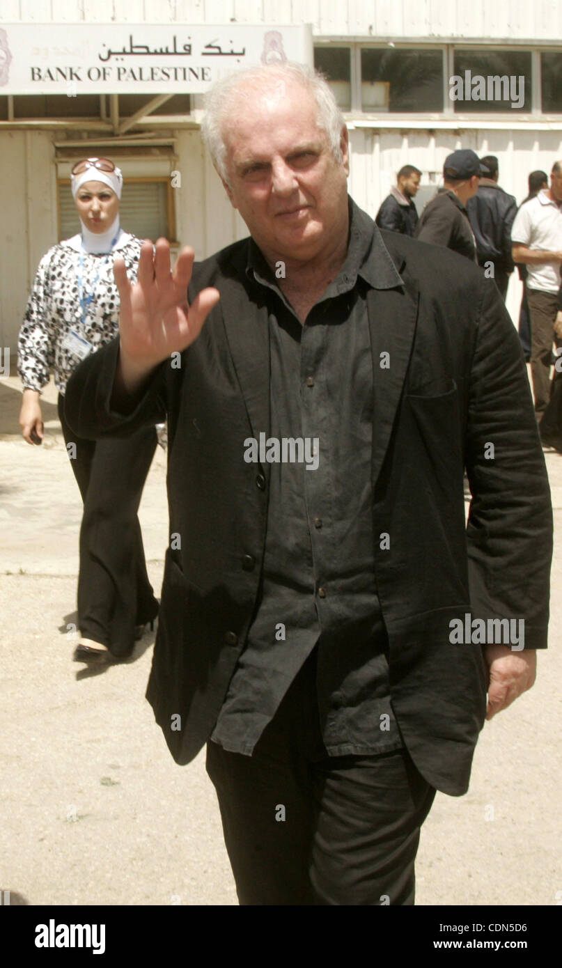 Israeli conductor Daniel Barenboim arrives to the Gaza Strip at the ...