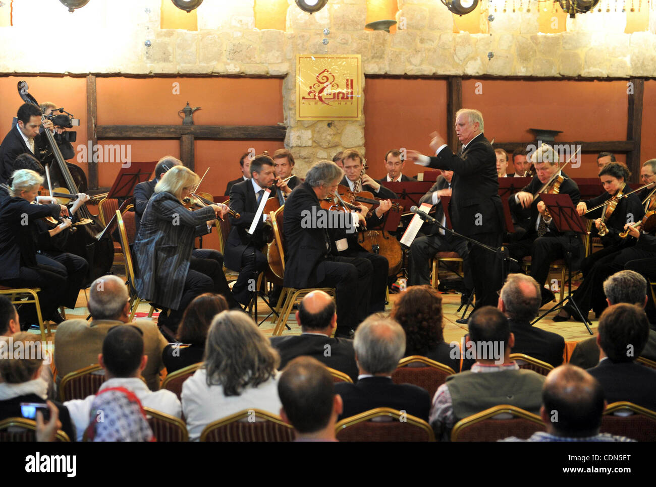 Israeli Maestro Daniel Barenboim, UN Messenger of Peace, conducts the ...