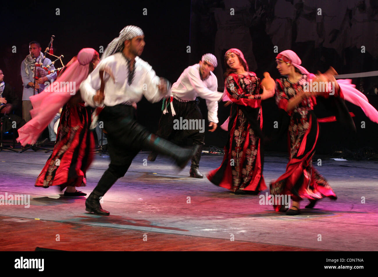 Palestinians, from Lebanon refugee camps, perform traditional dancing ...