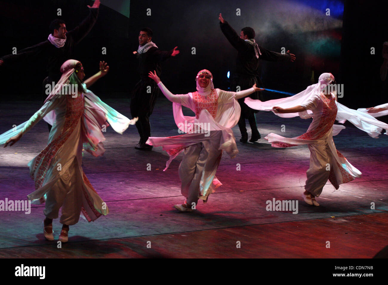 Palestinians, from Lebanon refugee camps, perform traditional dancing ...