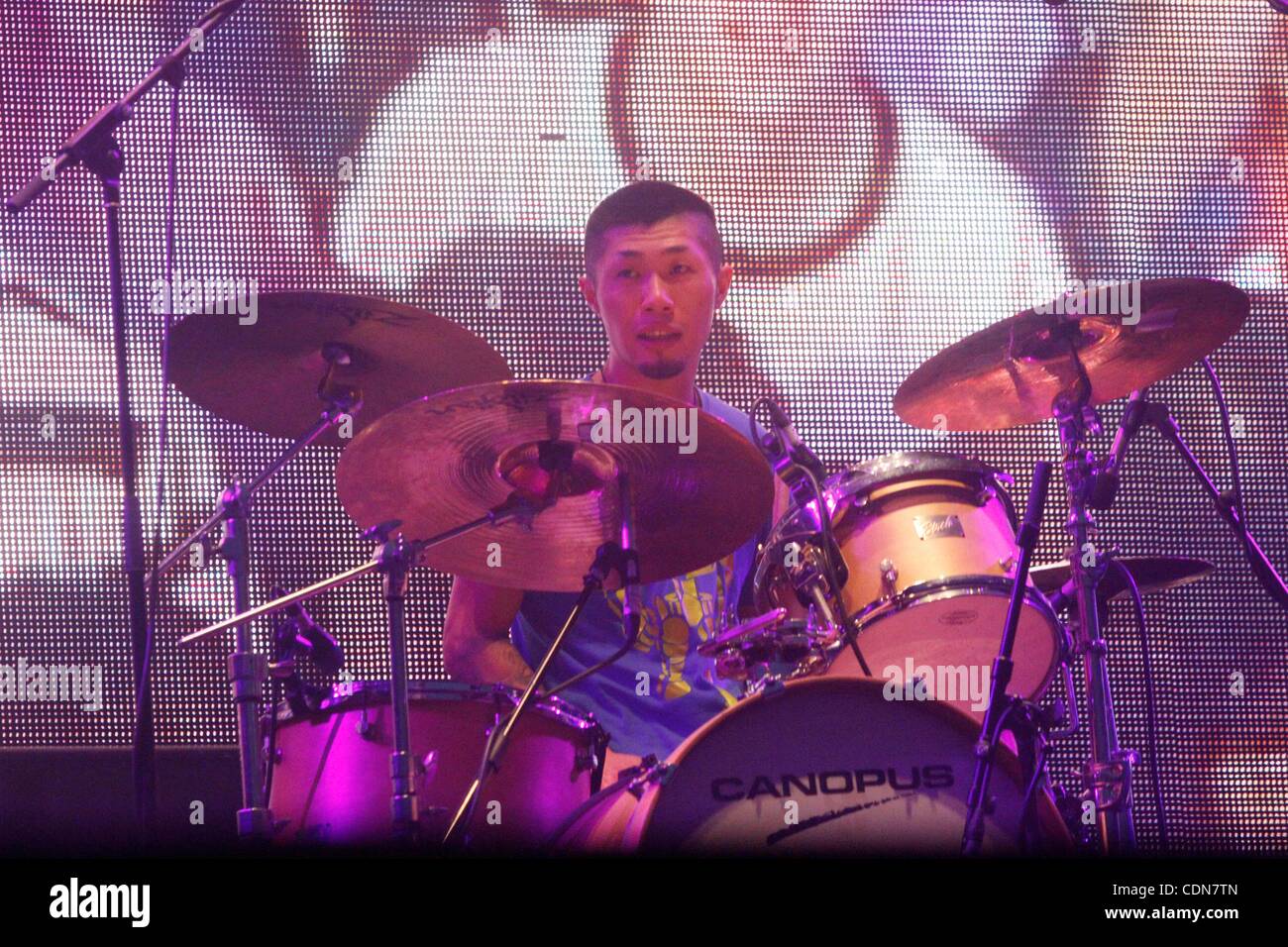 May 08, 2011 - Beijing, China - MAO MAO, drummer for Free the Birds ...