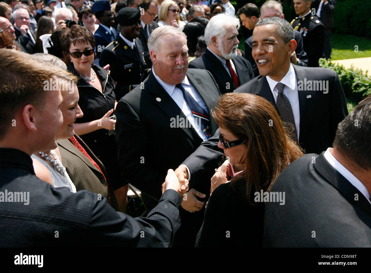 May 12, 2011 - Washington, D.C, U.S. - President BARACK OBAMA greets ...