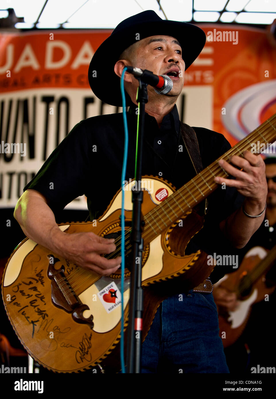 May 14, 2011 - San Antonio, Texas, USA - Japanese bajo sexto musician ...