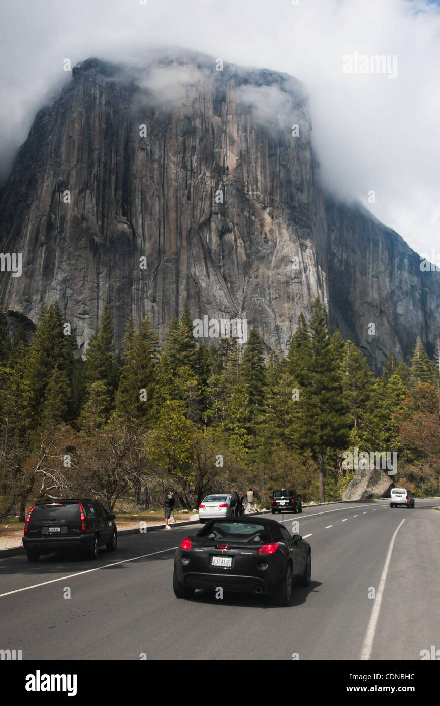 The famed El Capitan in Yosemite National Park reaches an elevation of ...