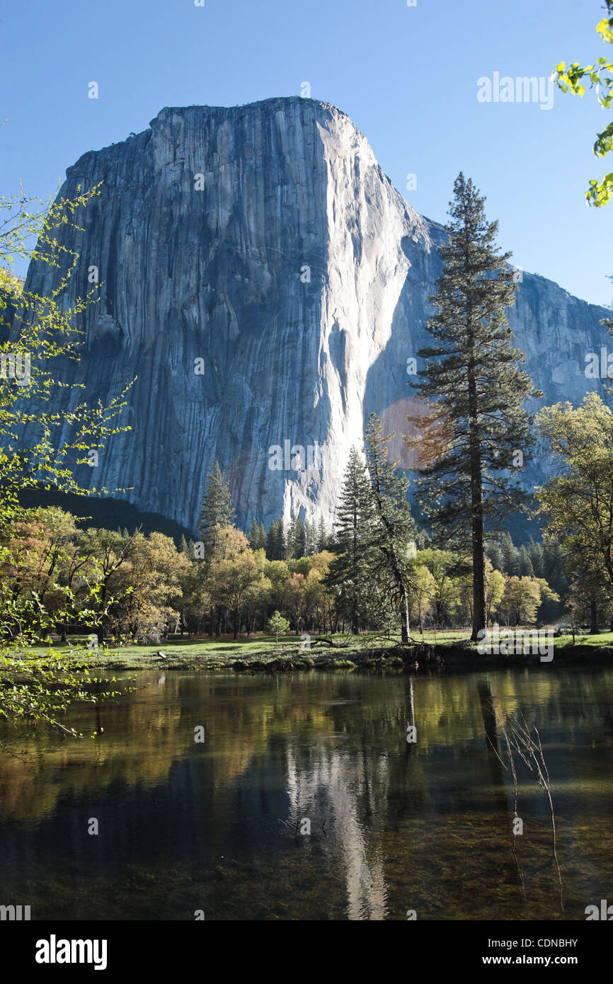 The famed El Capitan in Yosemite National Park reaches an elevation of ...
