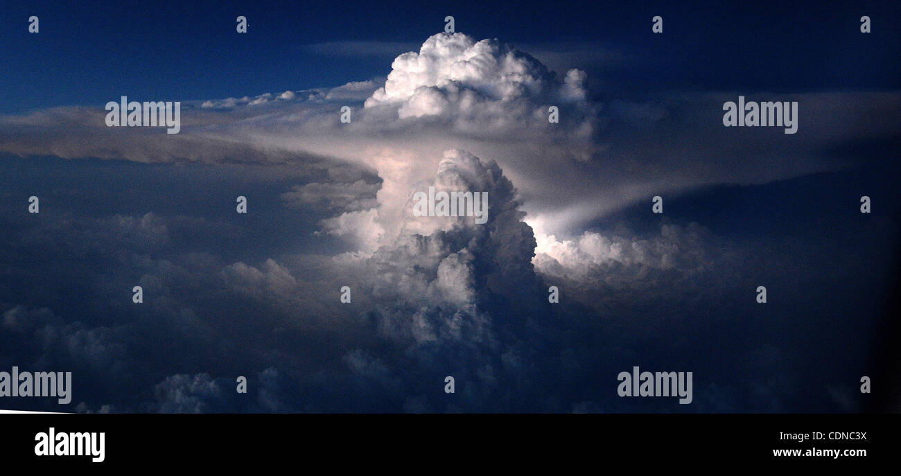 May 20,2011. San Antonio TX, USA- Supercell lightning storm north west ...