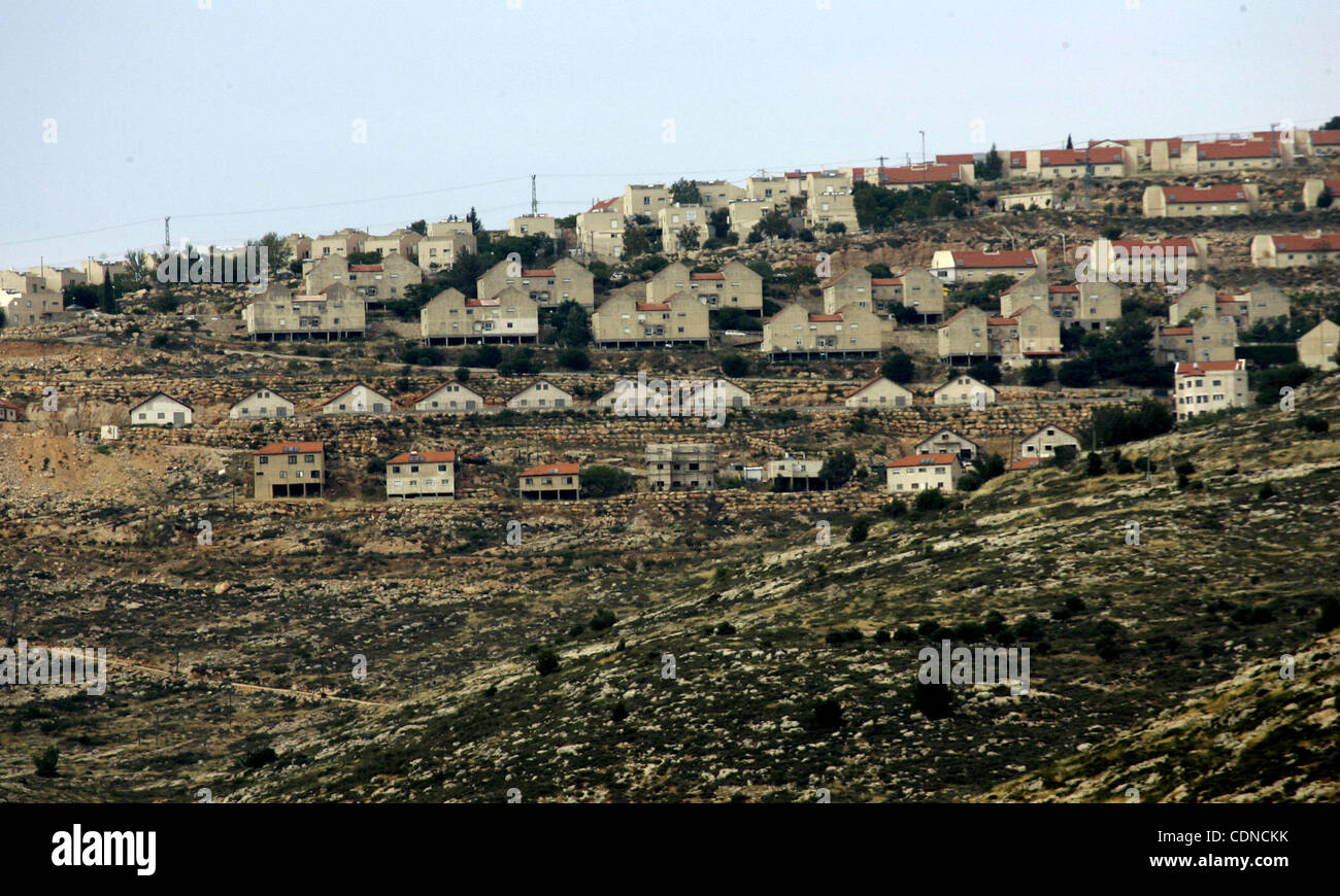 A view of the West Bank Jewish settlement of Elon Moreh is seen on May ...