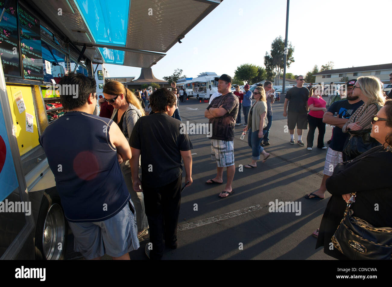 Food-truck roundups in Fullerton, California Stock Photo - Alamy