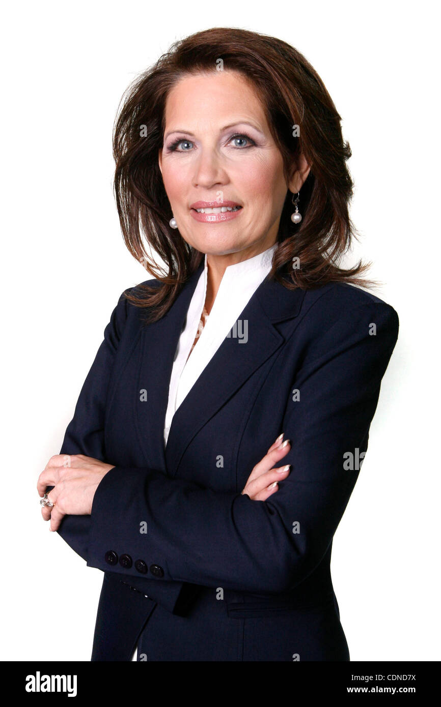 Michelle Bachmann poses for a photo for NewsMax Magazine Stock Photo ...