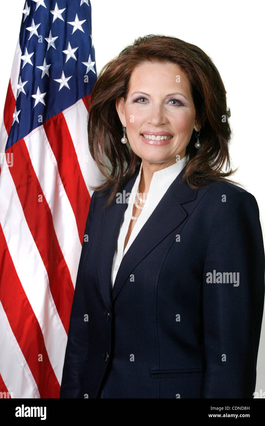 Michelle Bachmann poses for a photo for NewsMax Magazine Stock Photo ...