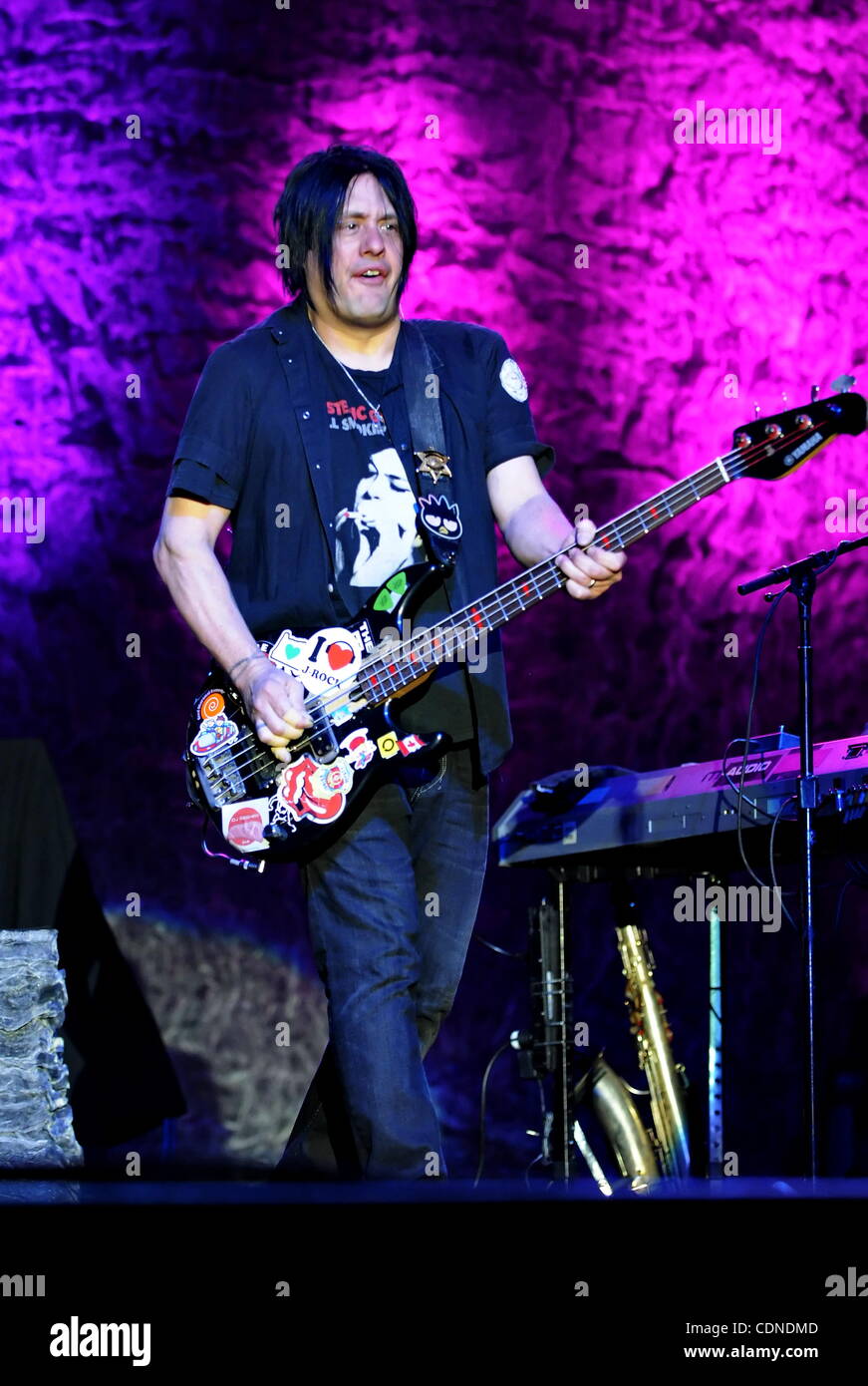 Robby Takac, bass player of the Goo Goo Dolls performed a live concert ...