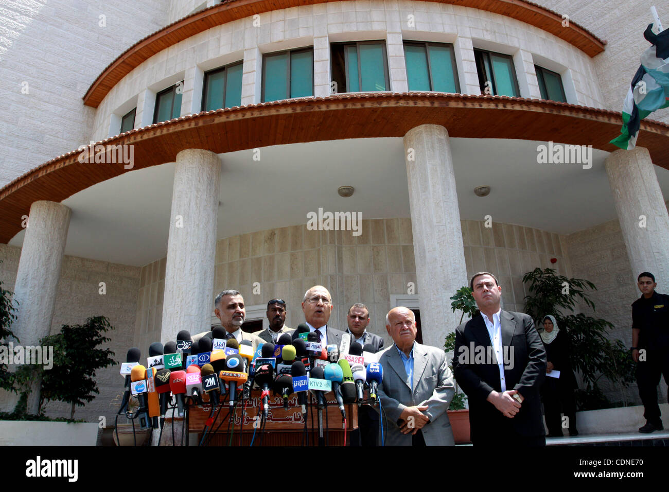 Fatah's commissioner of International relations, Nabil Shaath during a ...