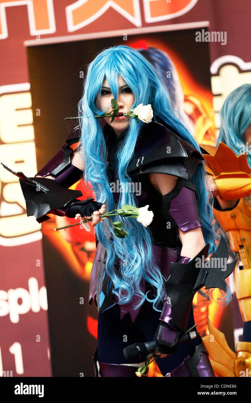 May 29, 2011 - Shanghai, China - Cosplayers pose before a World Cosplay ...