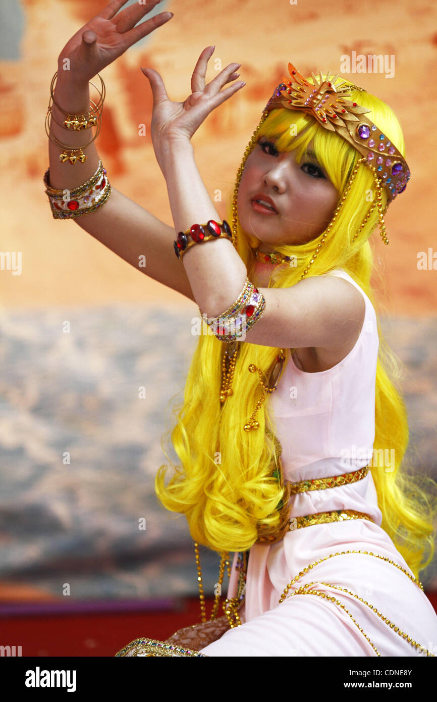May 29, 2011 - Shanghai, China - Cosplayers pose before a World Cosplay ...