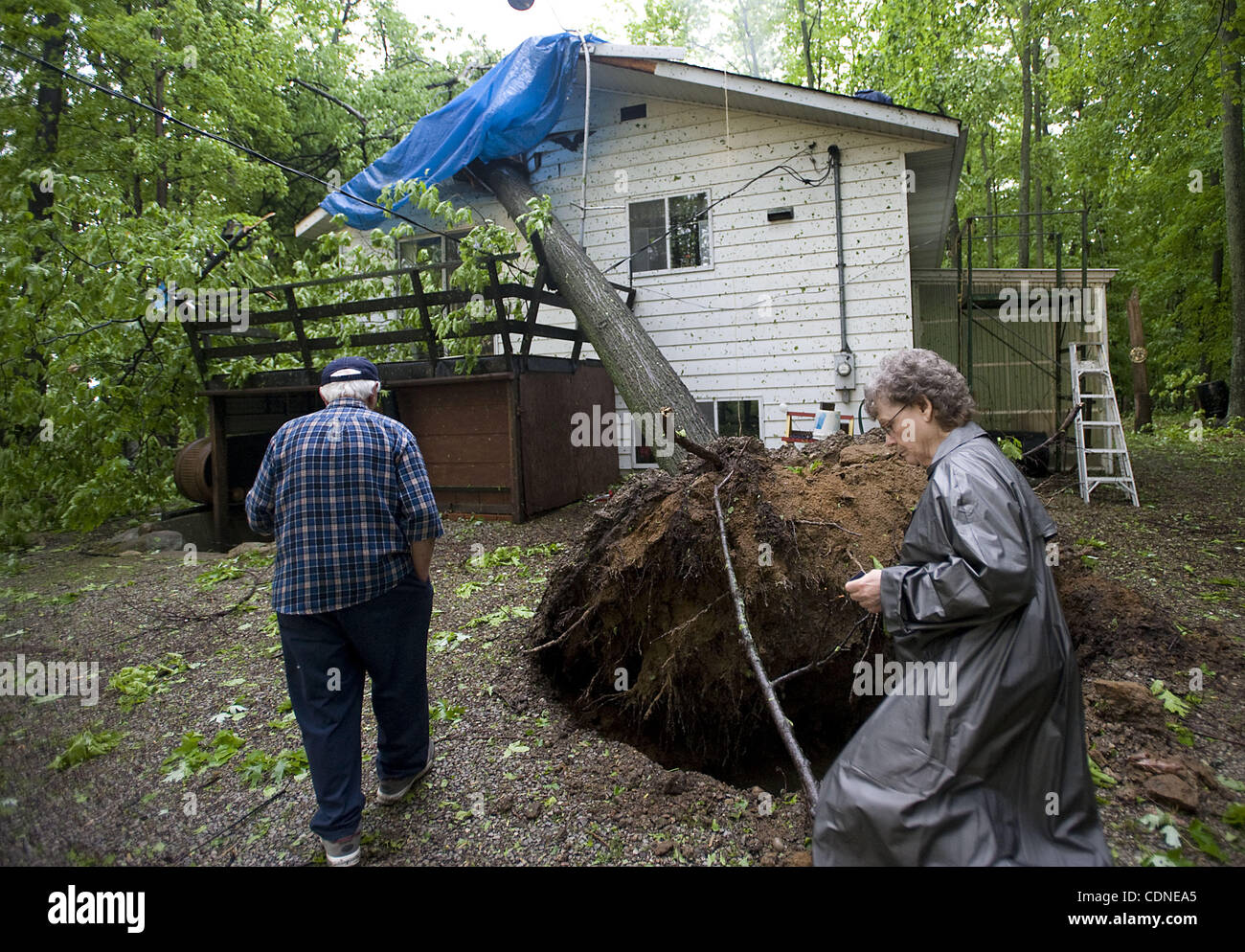May 29, 2011 - Fowlerville, Michigan, U.S - Alex Gierlach and his wife ...