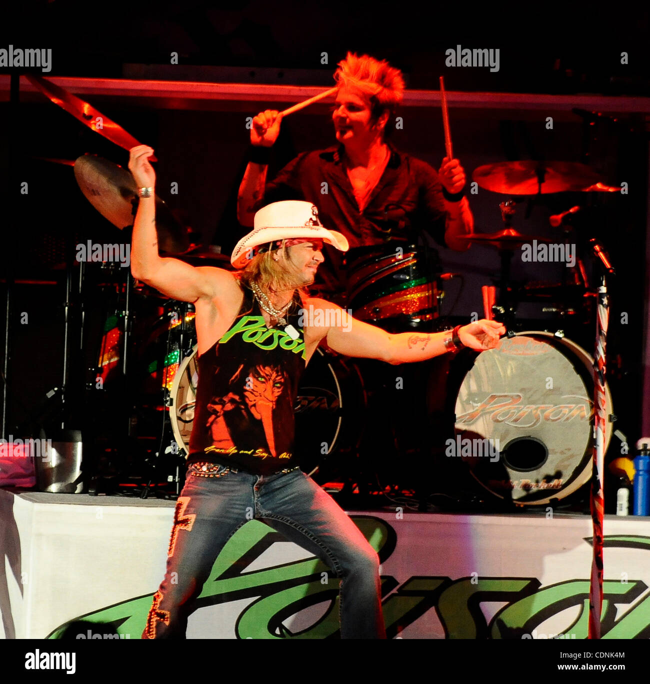 June 14,2011- Hollywood, California, USA. Lead singer of Poison Bret ...