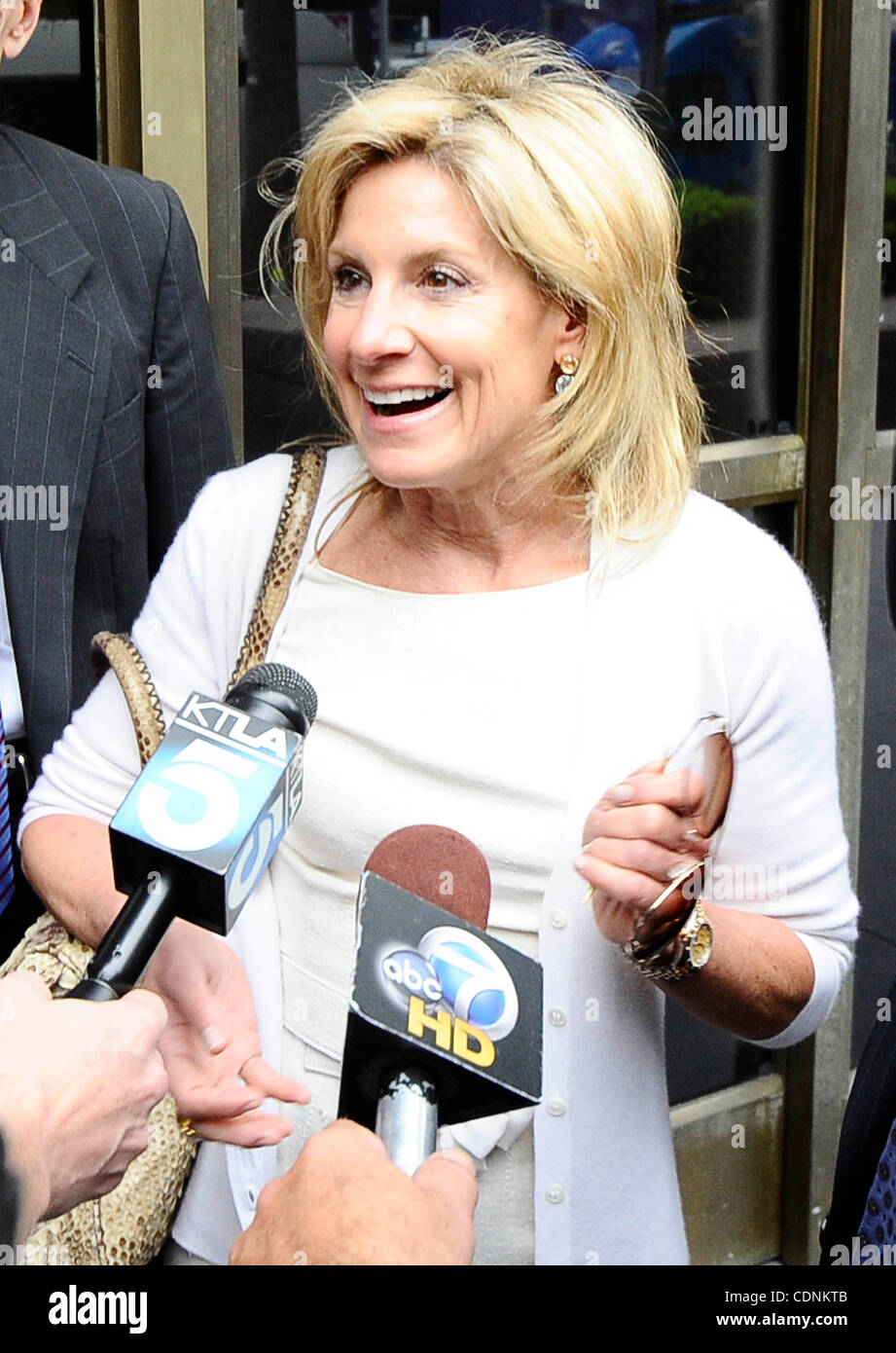 June 17,2011- Los Angeles, California, USA. Jamie McCourt talks to the ...