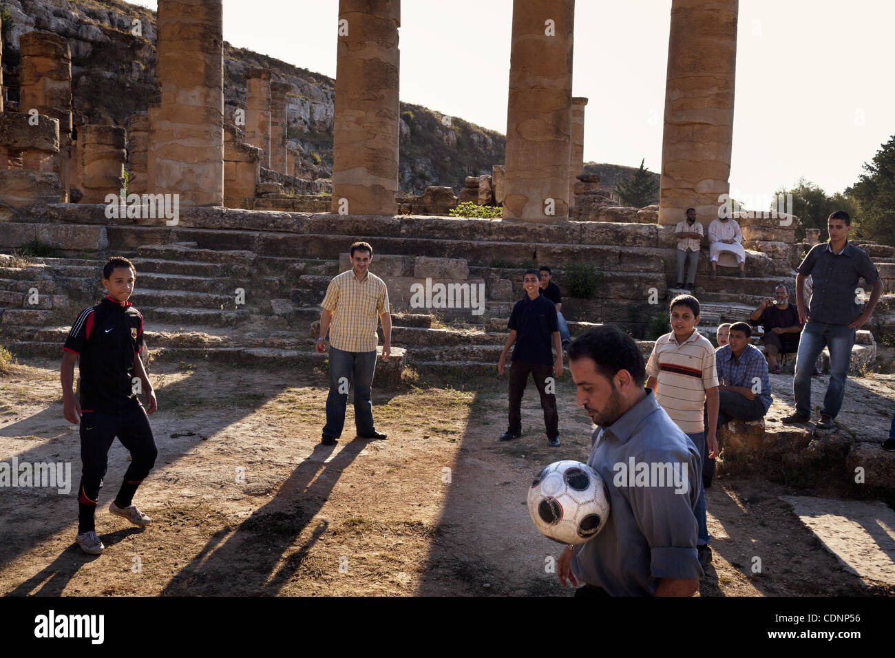 June 23, 2011 - Beida, Libya - The archaeological ruins of Shehat are ...