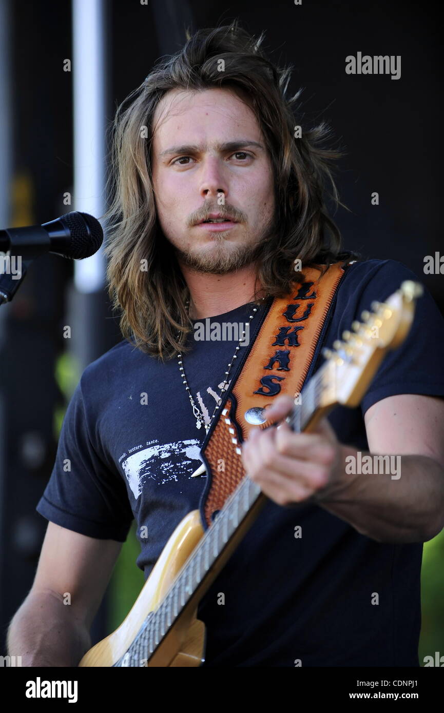 Country music recording artist and son of Willie Nelson, Lukas Nelson ...