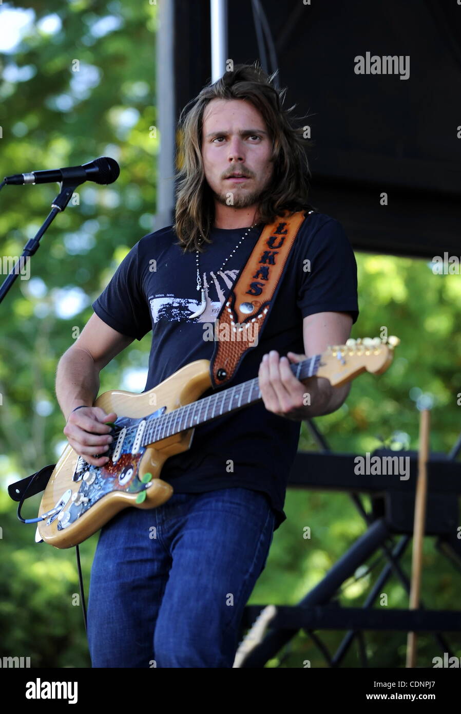 Country music recording artist and son of Willie Nelson, Lukas Nelson ...