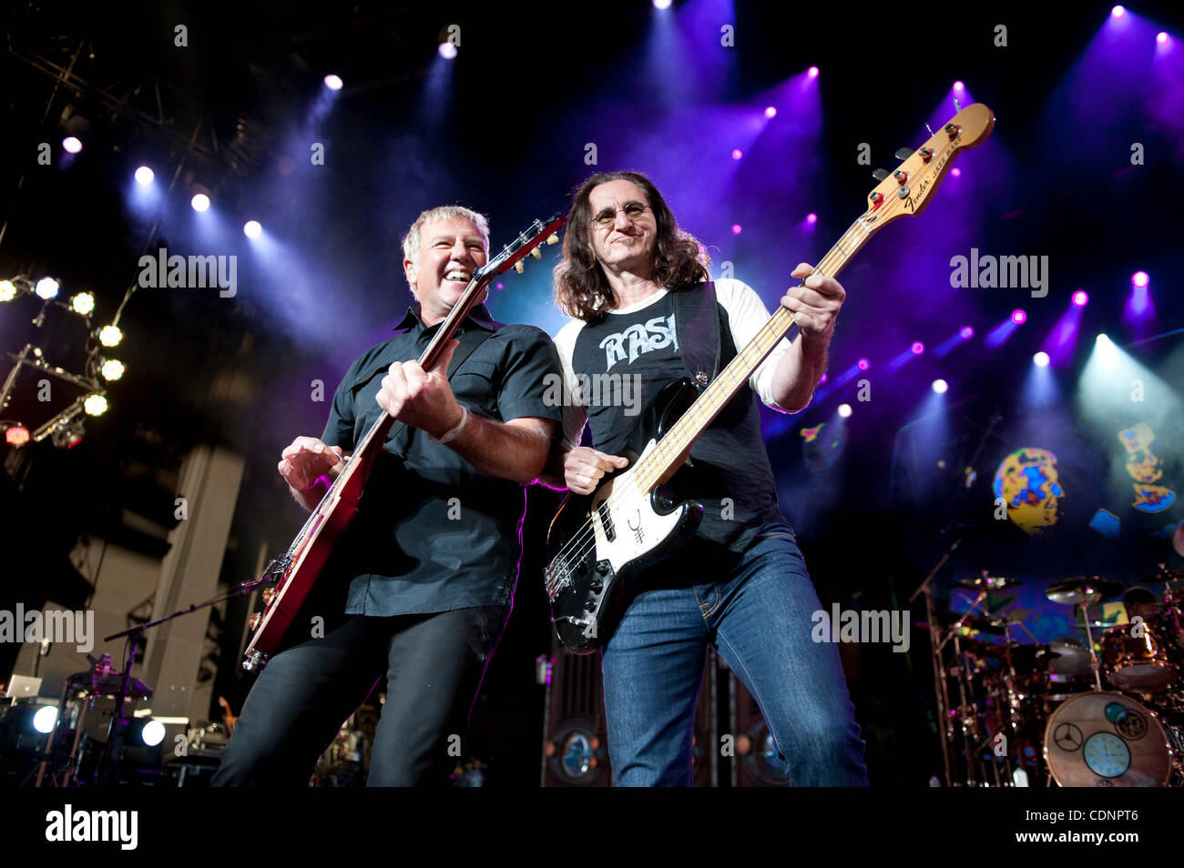 Alex lifeson geddy lee rush hi-res stock photography and images - Alamy