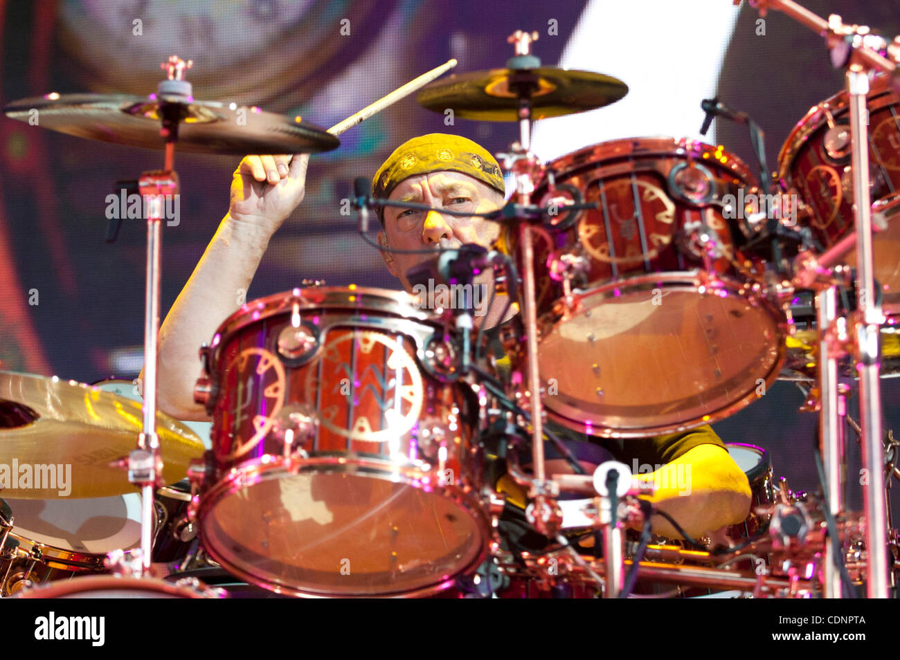 June 26, 2011 - Concord, California, U.S. - Drummer NEIL PEART of RUSH ...
