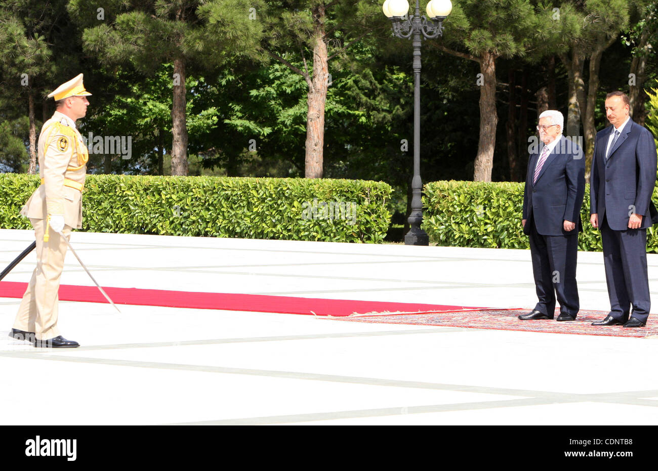 Palestinian president Mahmoud abbas (Abu Mazen) arrives to Azerbaijan ...