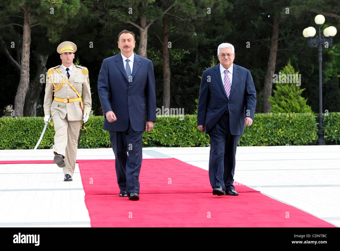 Palestinian president Mahmoud abbas (Abu Mazen) arrives to Azerbaijan ...