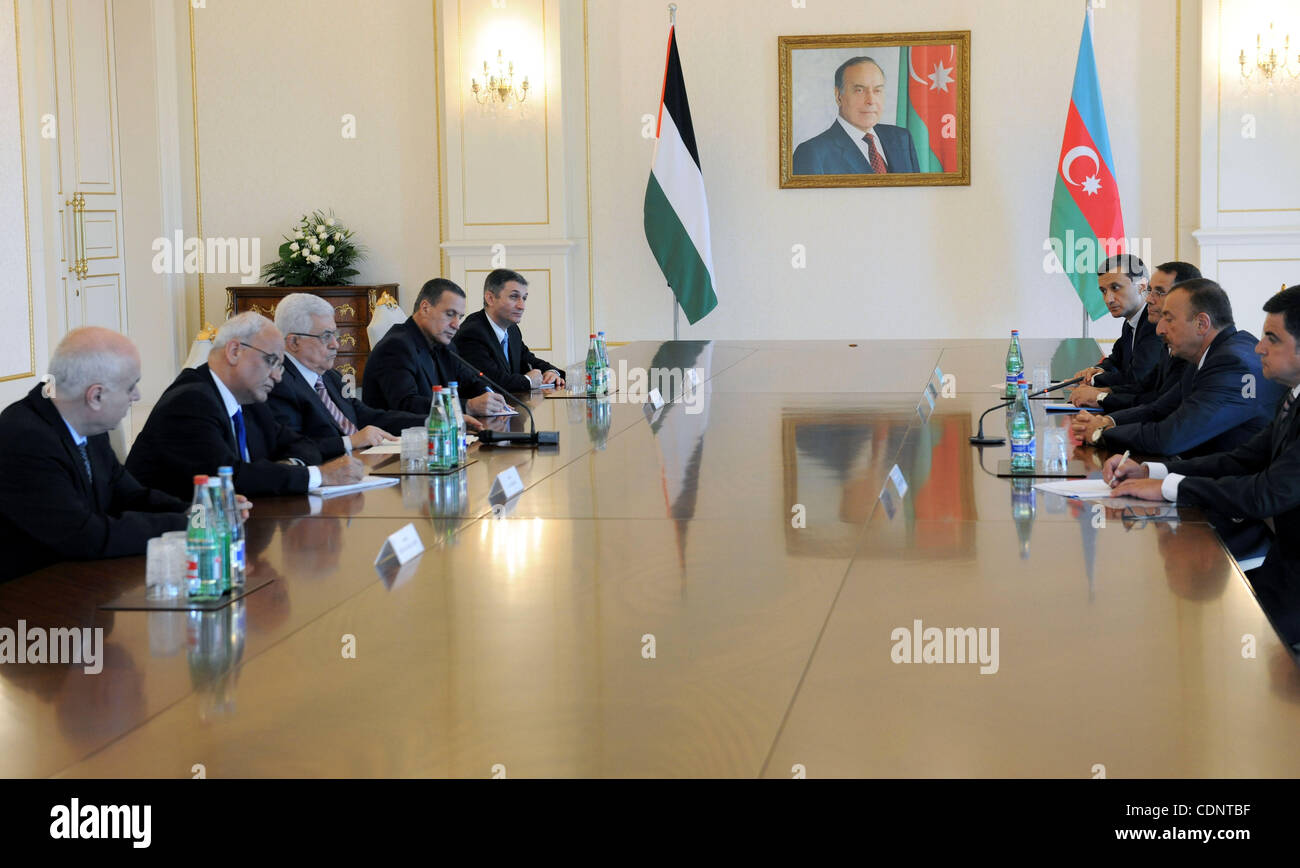 Palestinian president Mahmoud abbas (Abu Mazen) arrives to Azerbaijan ...