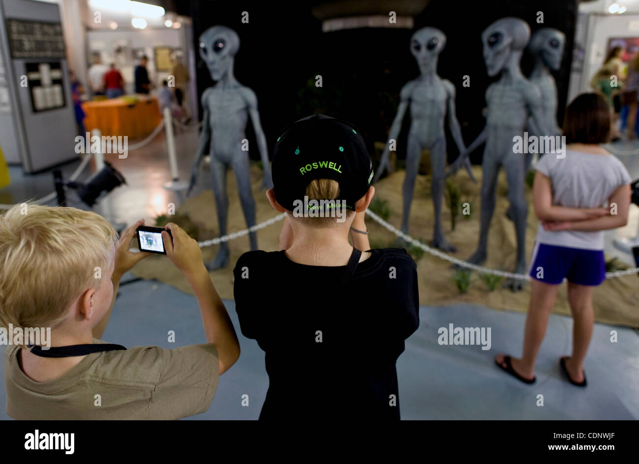July1, 2011 - Roswell, New Mexico, USA - An exhibit at the UFO Museum ...