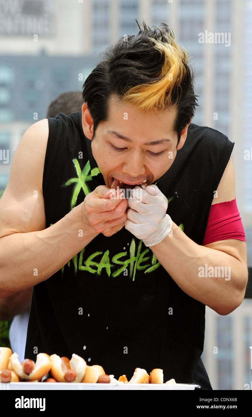 July 4, 2011 - Manhattan, New York, U.S. - Japanese hot dog eating ...