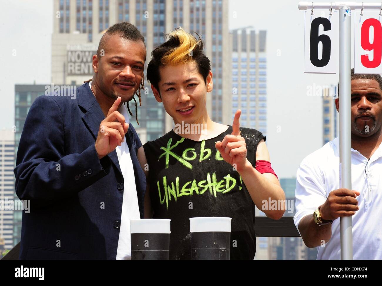 July 4, 2011 - Manhattan, New York, U.S. - Judges BRIAN ADAMS (L) and ...