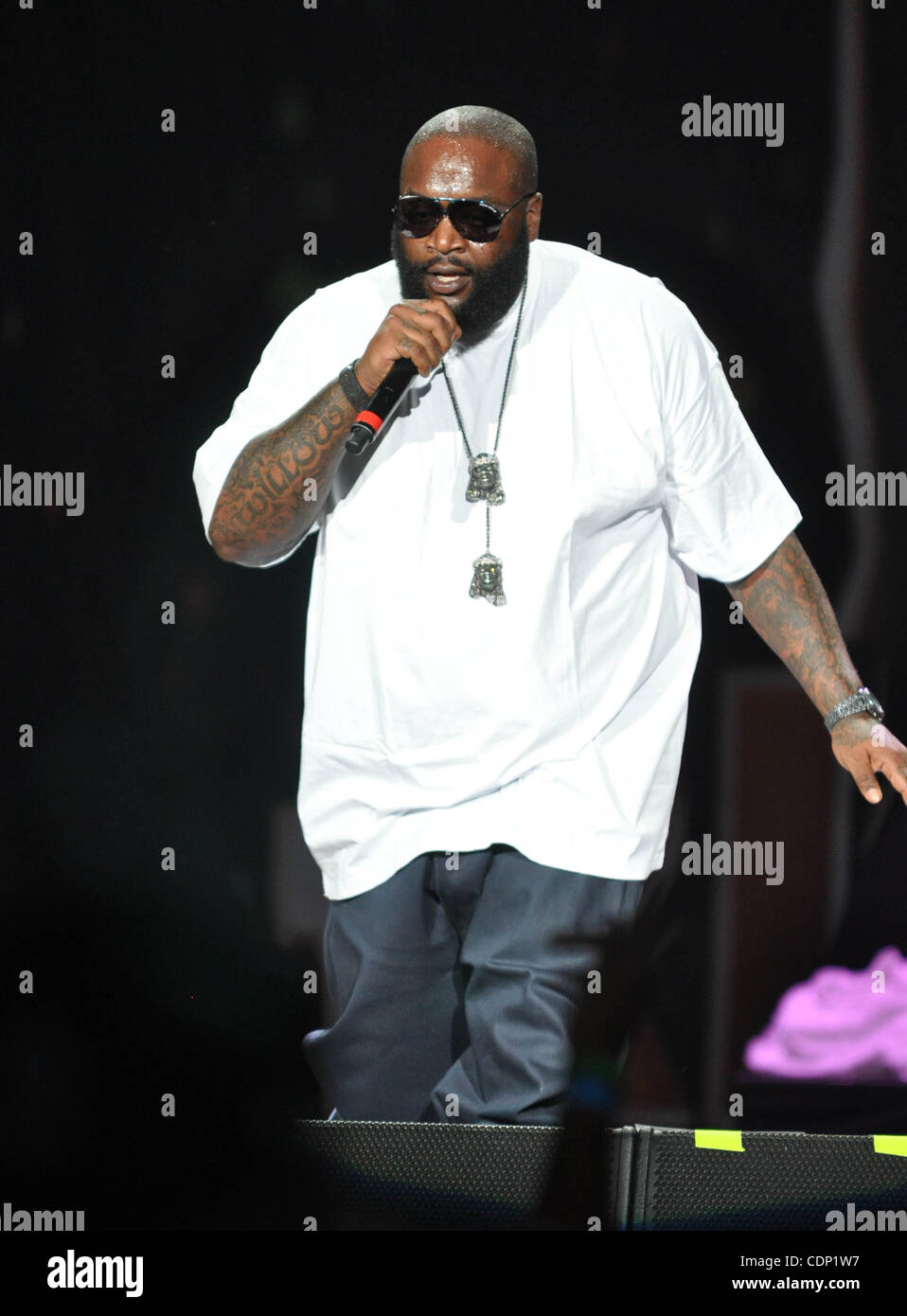 Jul 15, 2011 - Raleigh, North Carolina, USA Rap artist RICK ROSS performing at the Time Warner ...