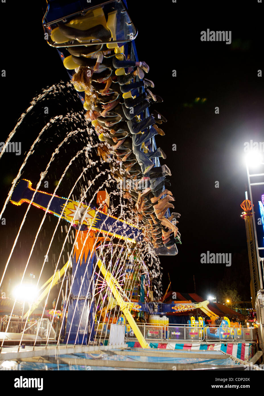 July 15, 2011 - Turlock, California, U.S - Fair goers ride the Windsurf ...