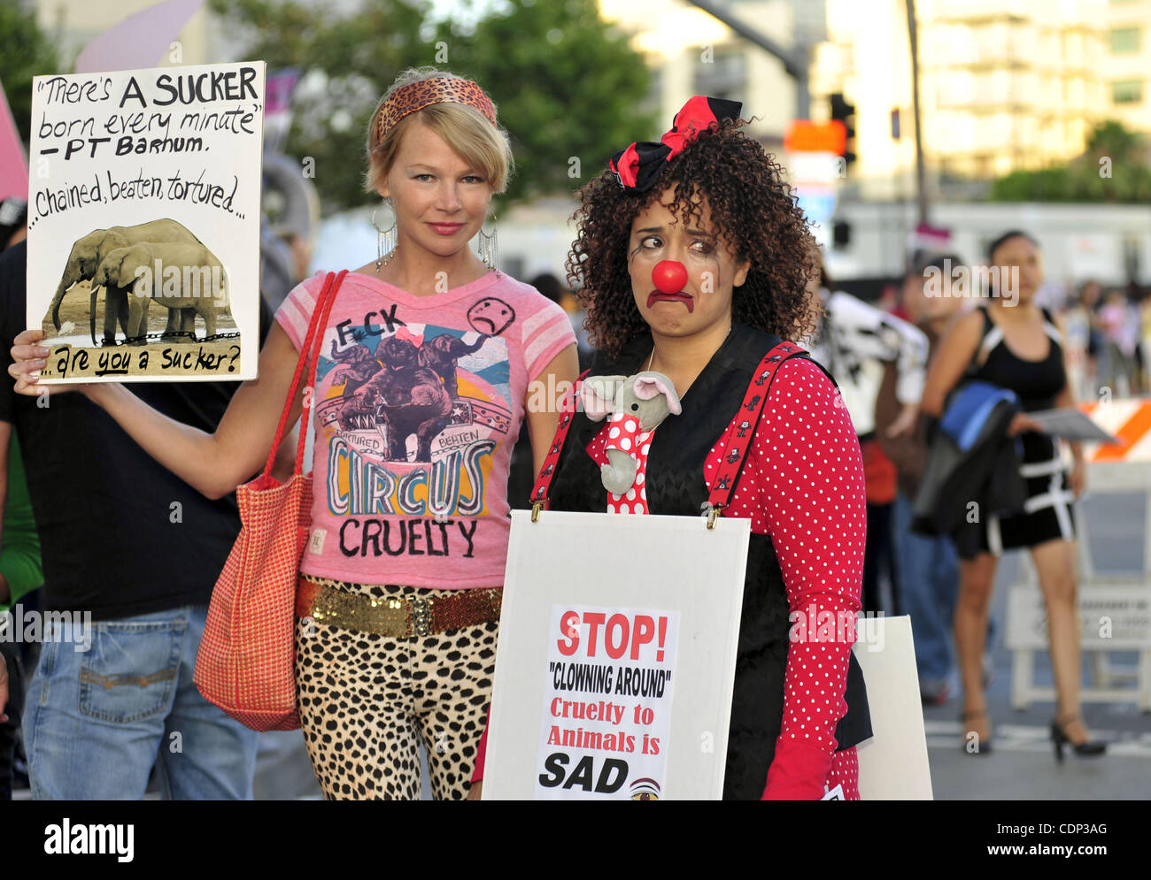 July 20, 2011 - Los Angeles, CALIFORNIA, U.S. - PETA supporters protest ...