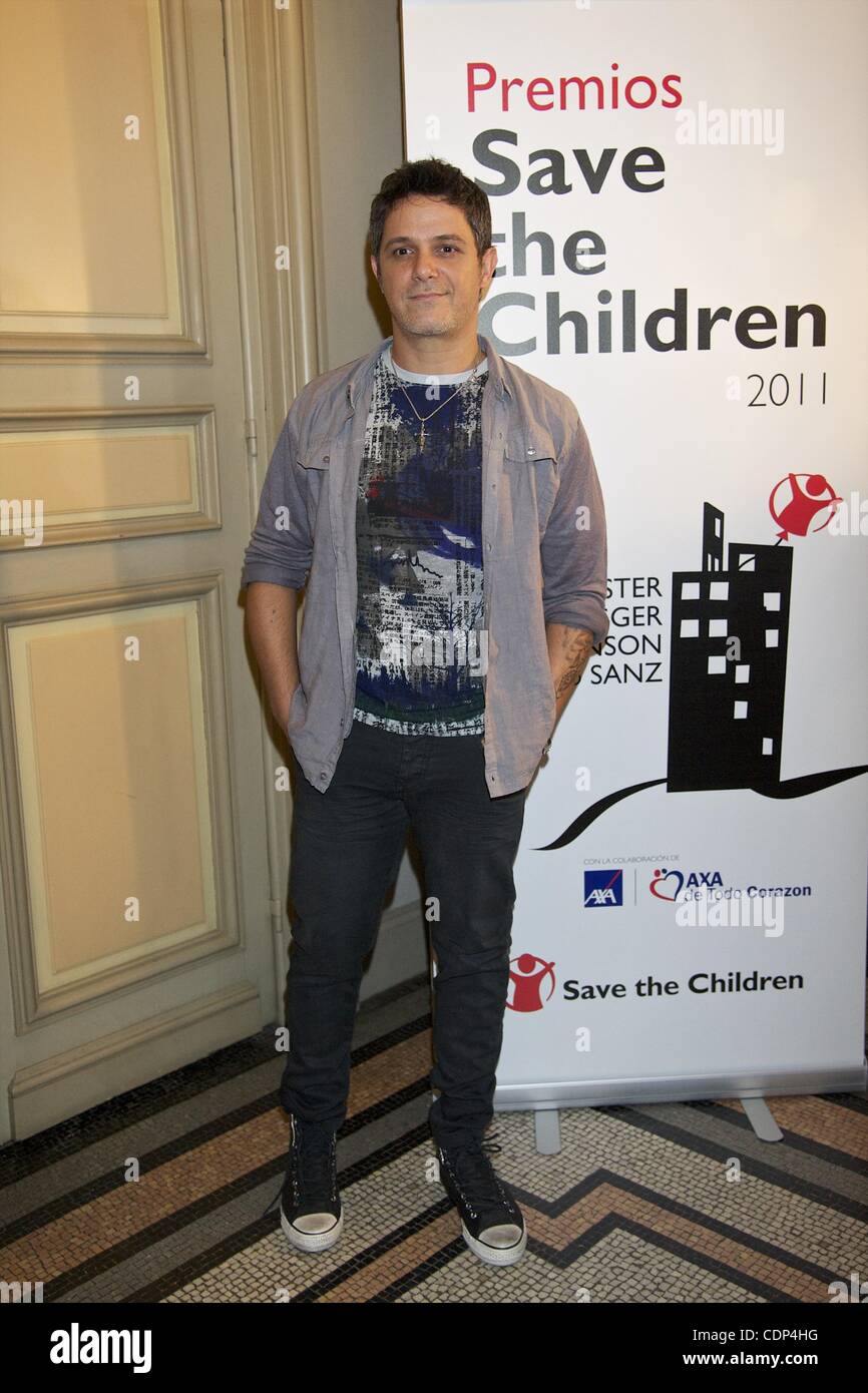June 21, 2011 - Madrid, Spain - Spanish singer Alejandro Sanz attends ...