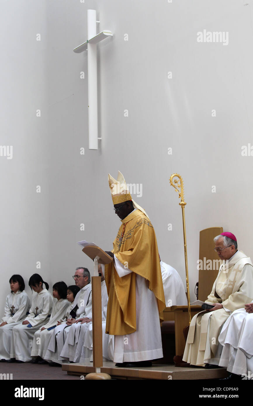 May 15, 2011 - Sendai, Miyagi, Japan - Cardinal Robert Sarah attends ...
