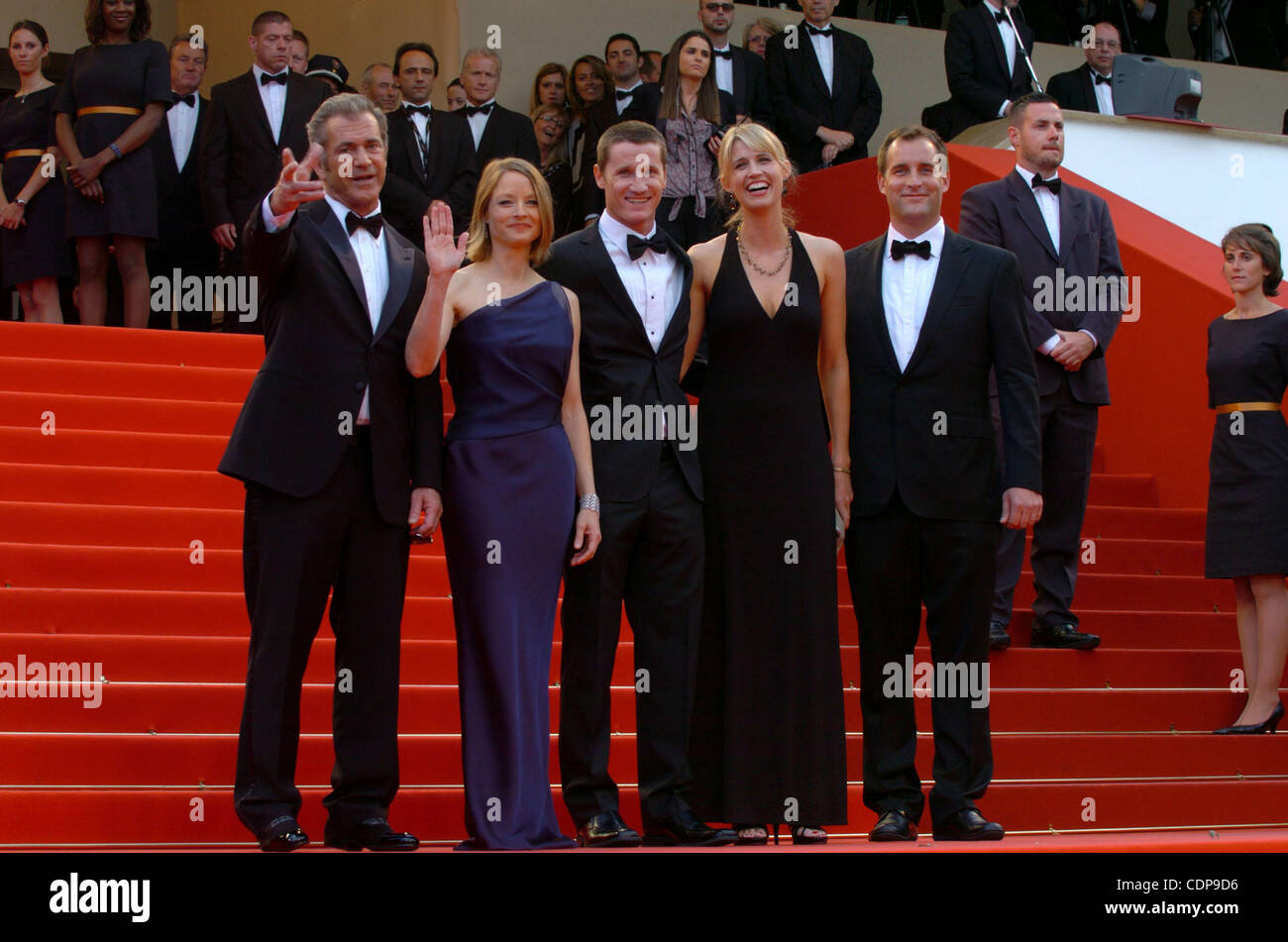 Actor Mel Gibson, actress Jodie Foster, writer Kyle Killen with his ...