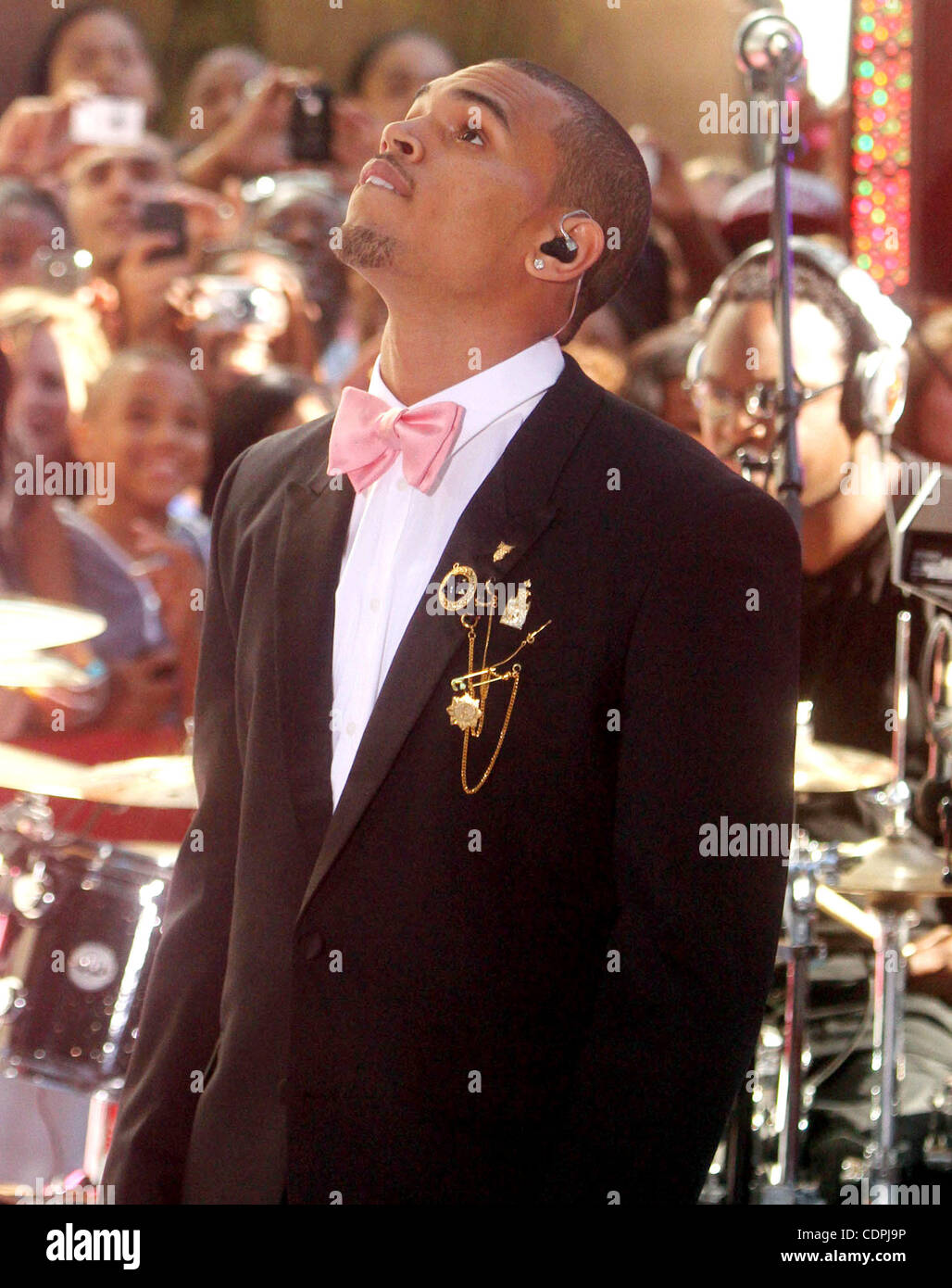 July 15, 2011 - New York, New York, U.S. - Singer CHRIS BROWN performs ...