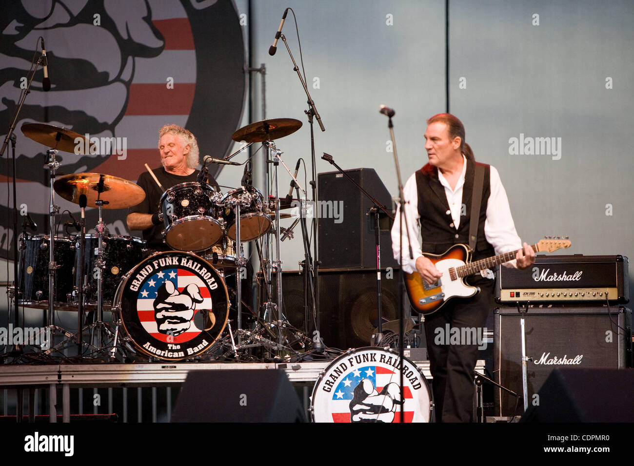 7/2/2011 - Del Mar, CA USA - Singer/guitarist MAX CARL and drummer DON ...
