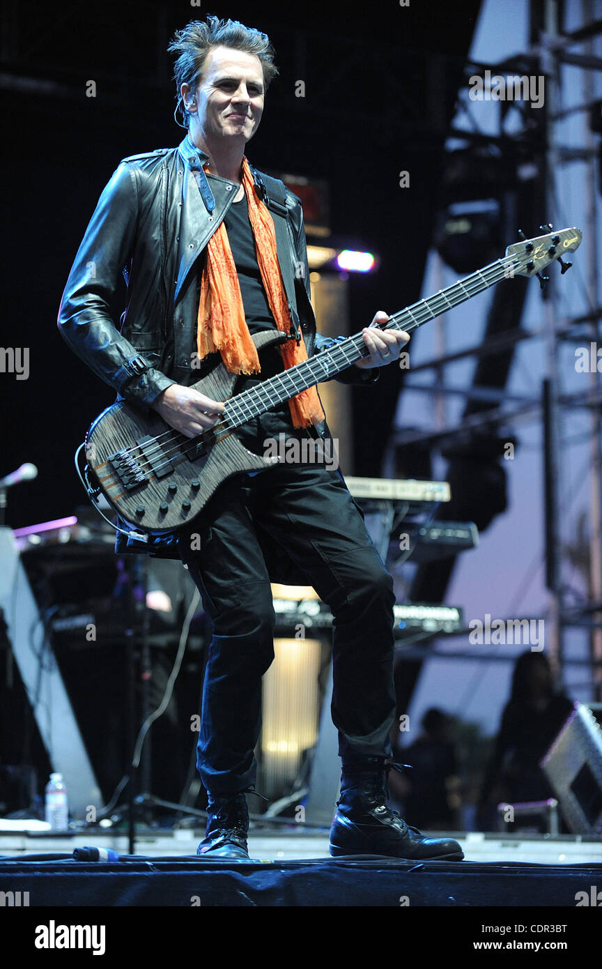 Apr 17, 2011 - Indio, California; USA - Bass Guitarist JOHN TAYLOR of ...