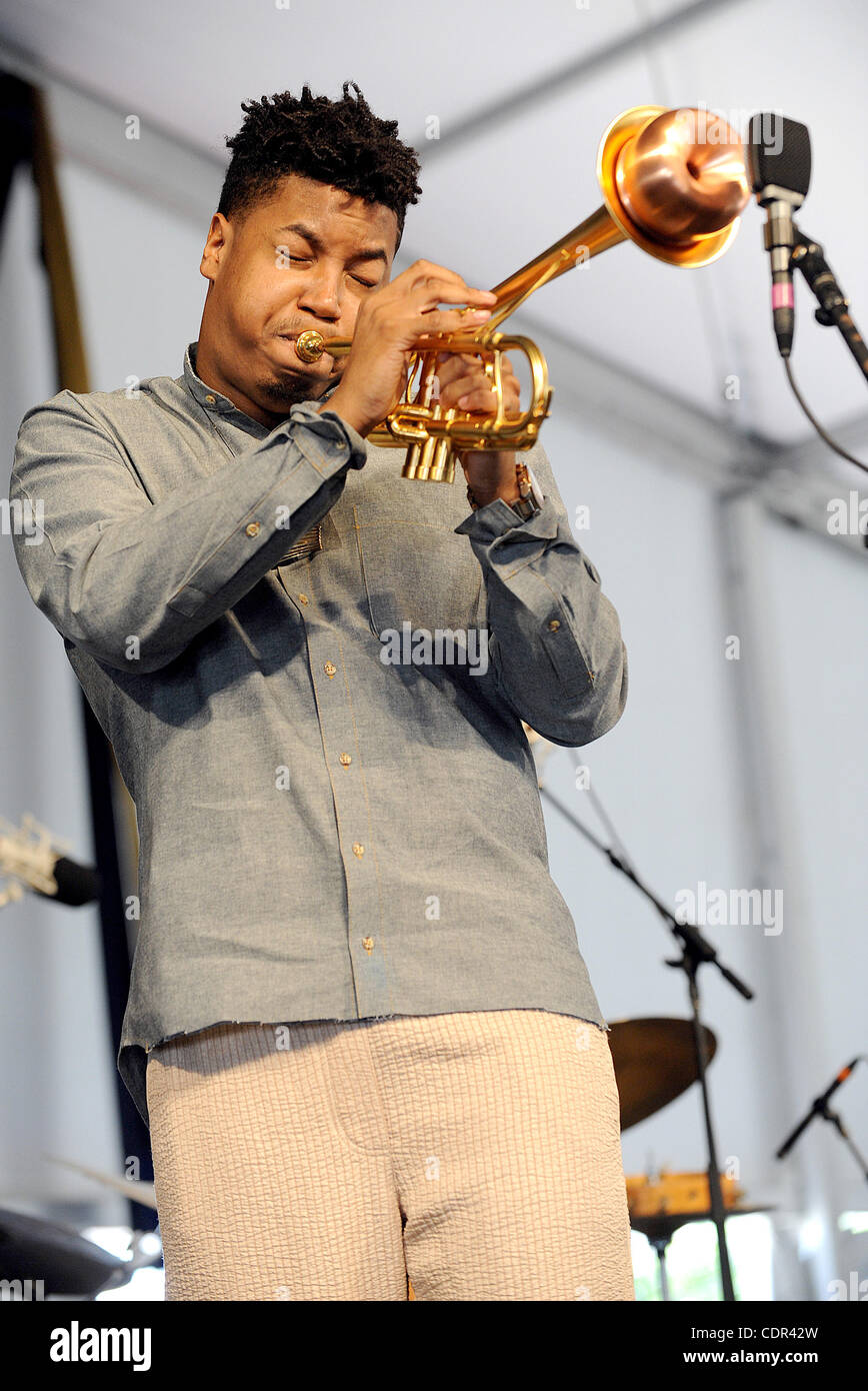 May 5, 2011 - New Orleans, Louisiana; USA - Trumpeter CHRISTIAN SCOTT ...
