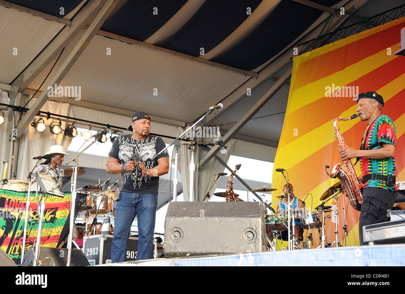 May 8, 2011 - New Orleans, Louisiana; USA - (L-R) Keyboardist CYRIL ...