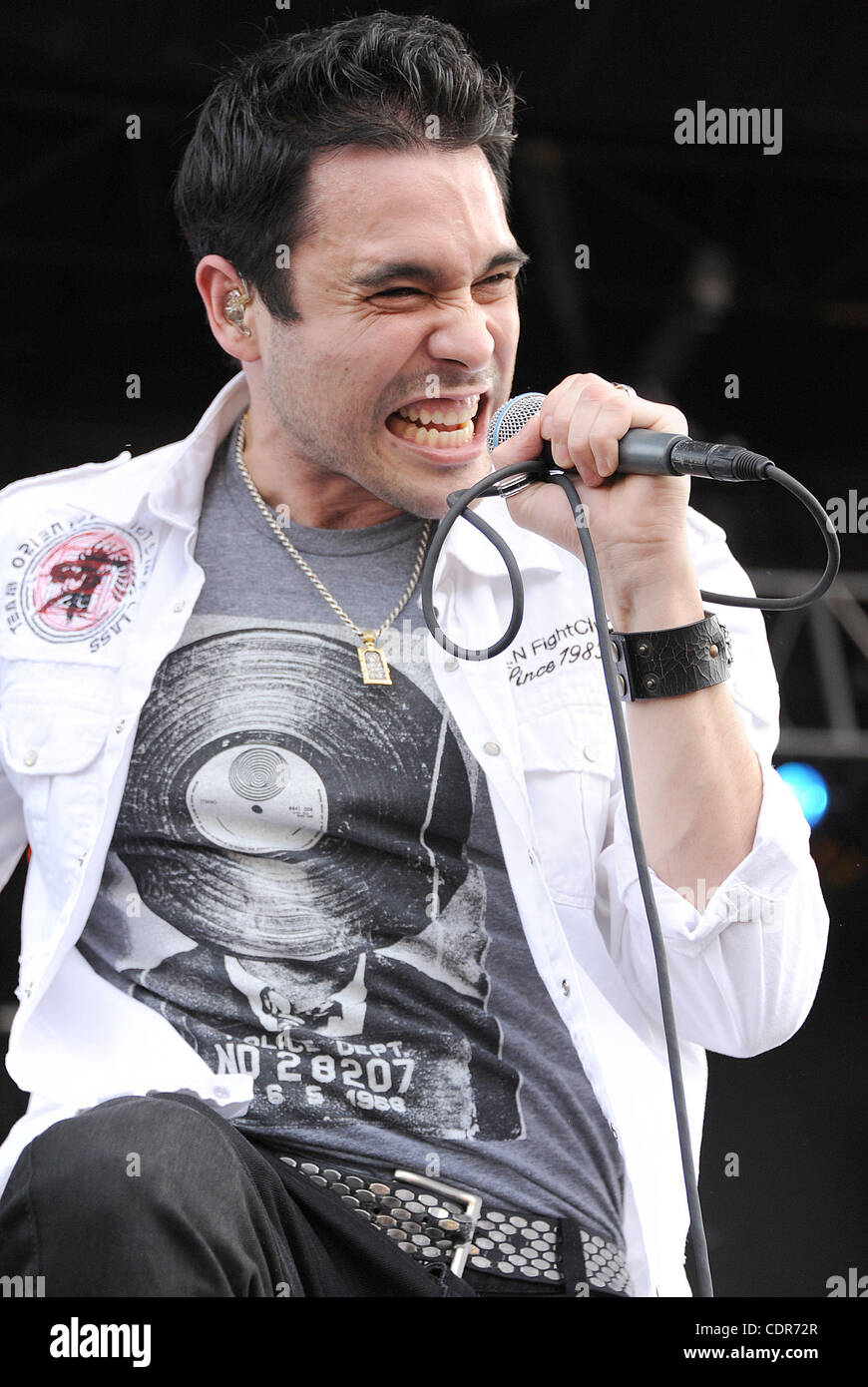 May. 22, 2011 - Columbus, Ohio; USA - Singer CHRIS TAYLOR BROWN of the band Trapt performs live ...