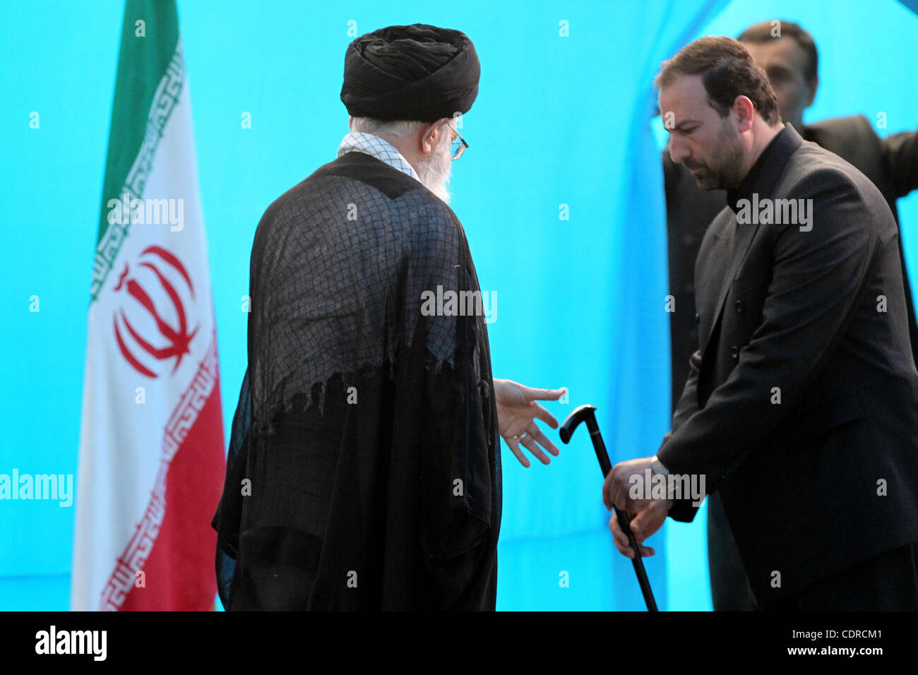 June 4, 2011 - Tehran, Iran - A man hands Iran's Supreme Leader ...