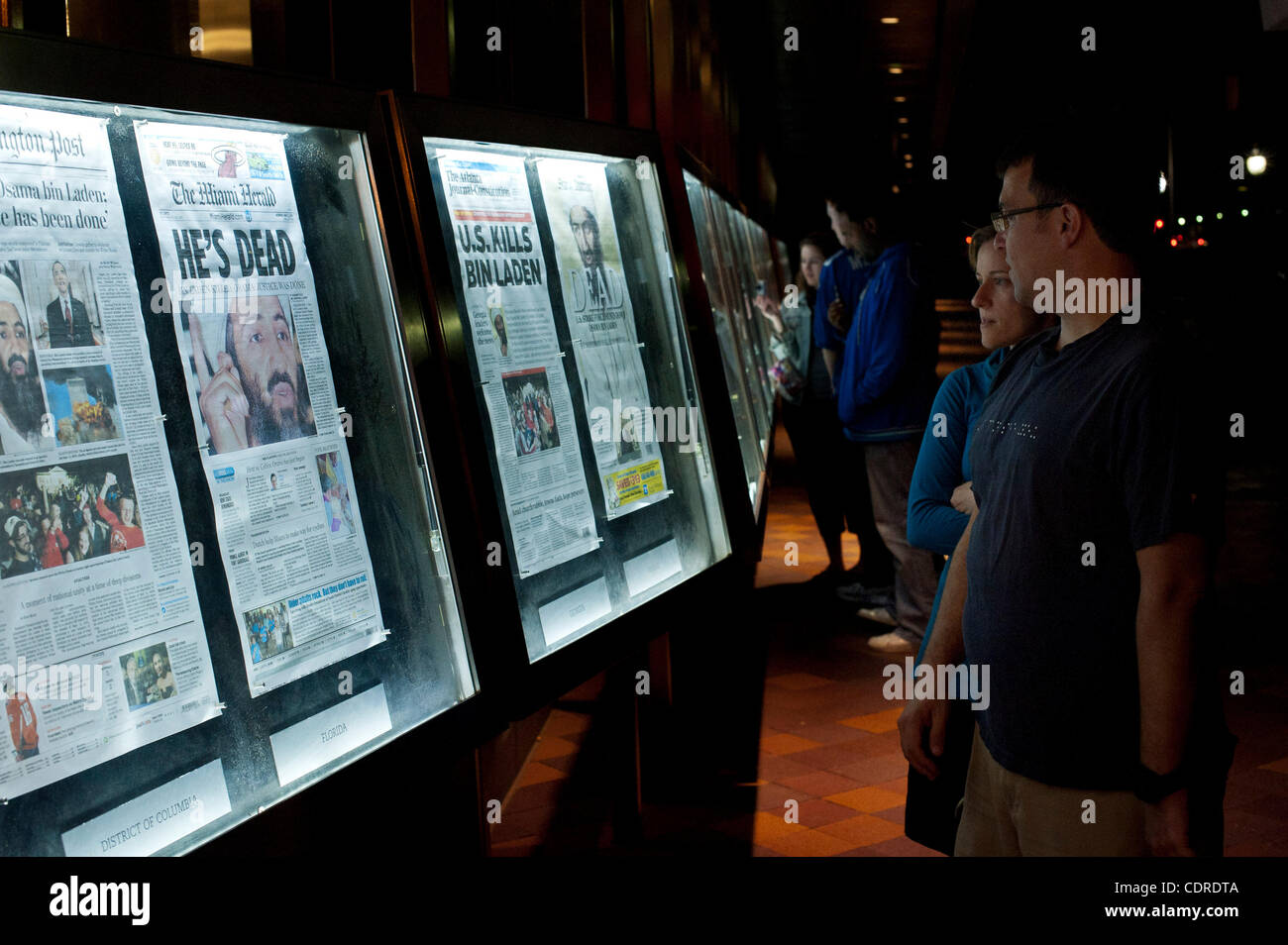 Newseum newspaper display hi-res stock photography and images - Alamy