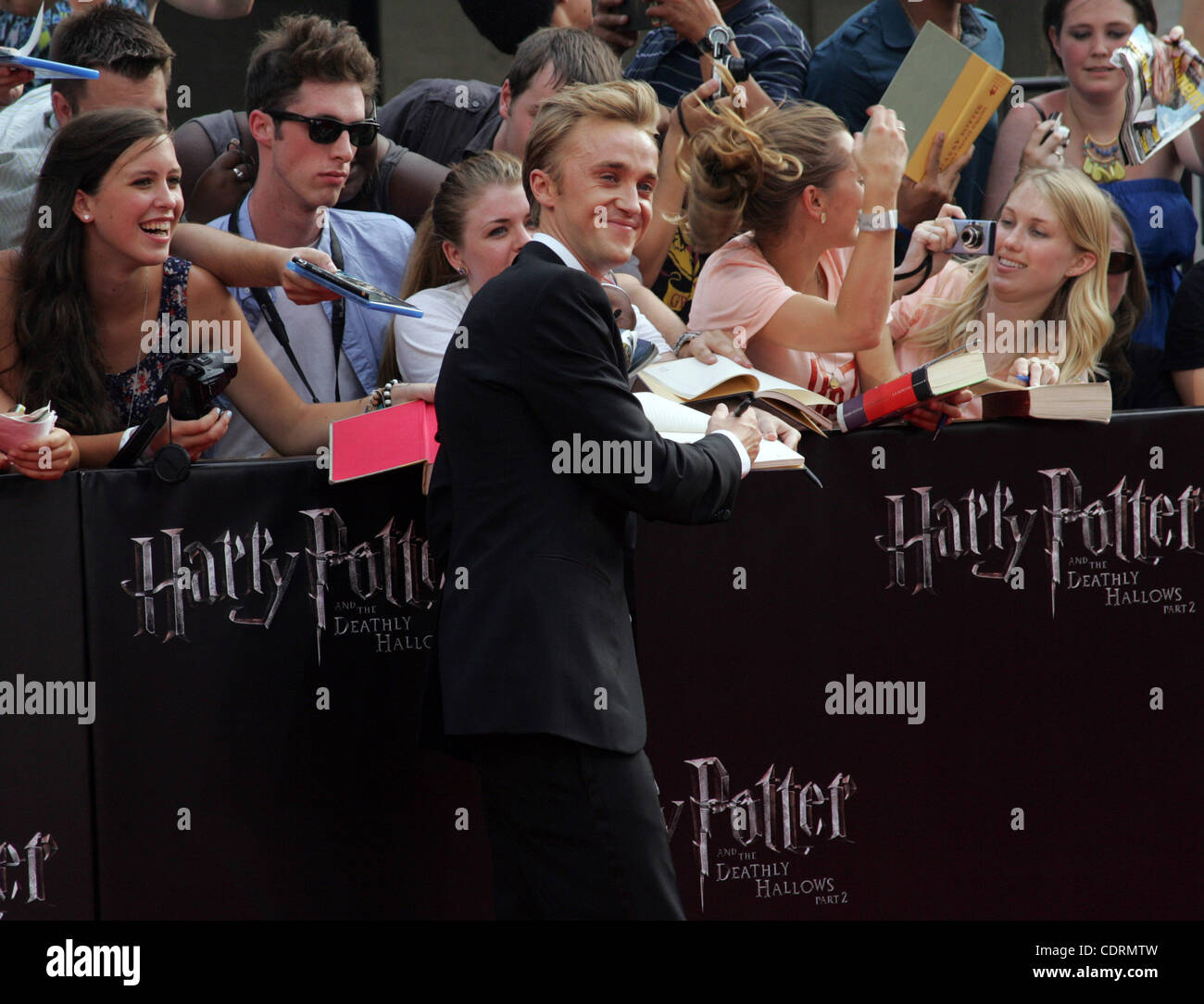 July 11, 2011 - New York, New York, U.S. - Tom Felton arrives at the ...