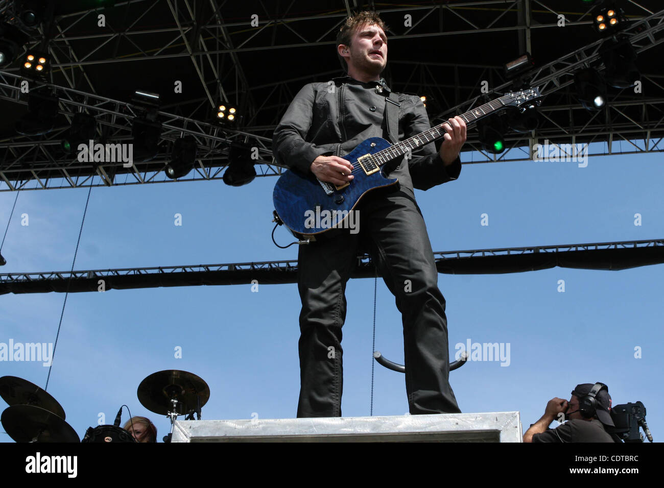 Seth Morrison of Skillet performs at Carolina Rebellion Stock Photo - Alamy