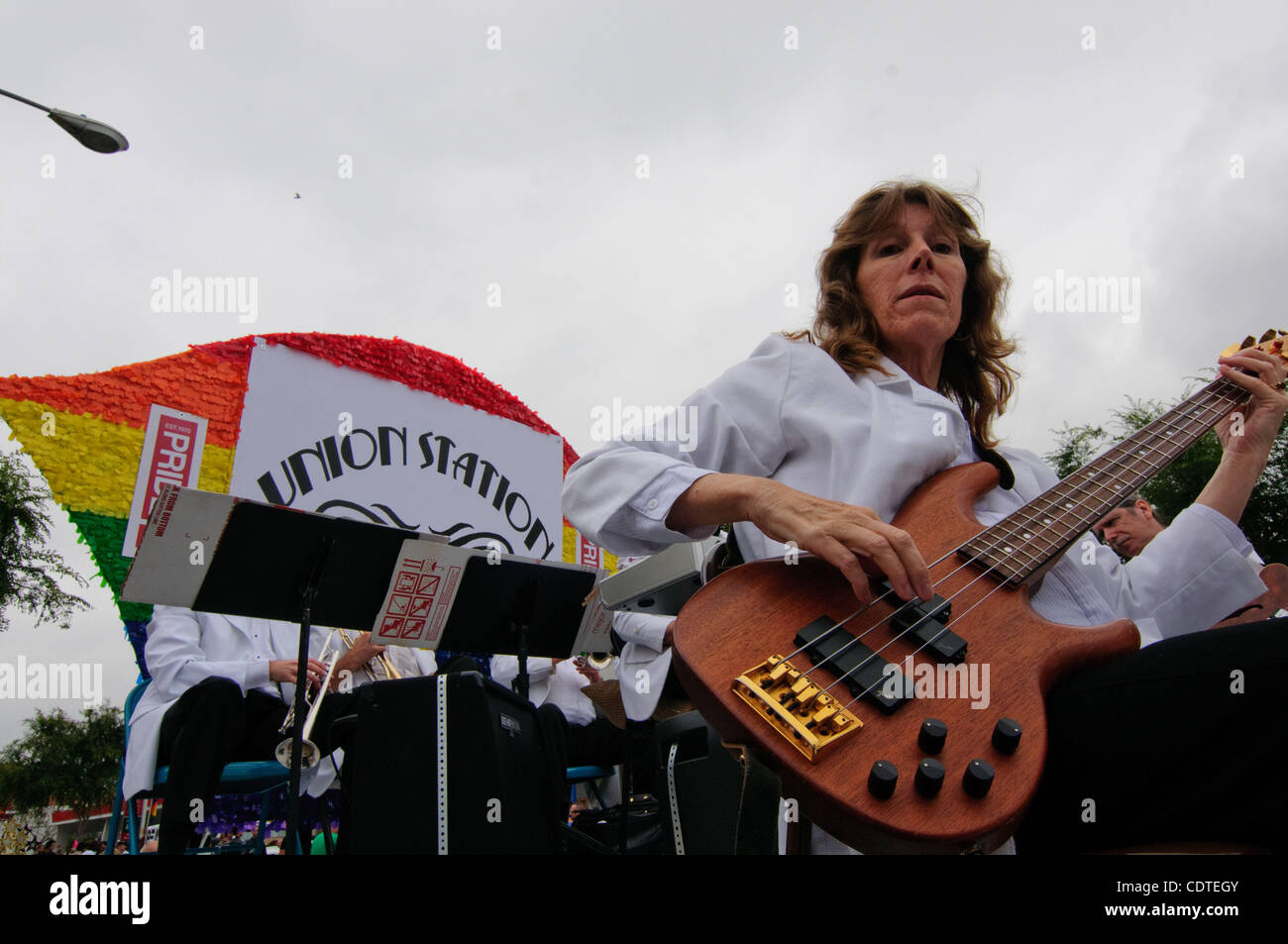 Union Station Swing band plays at LA Pride which annually draws 500,000 ...