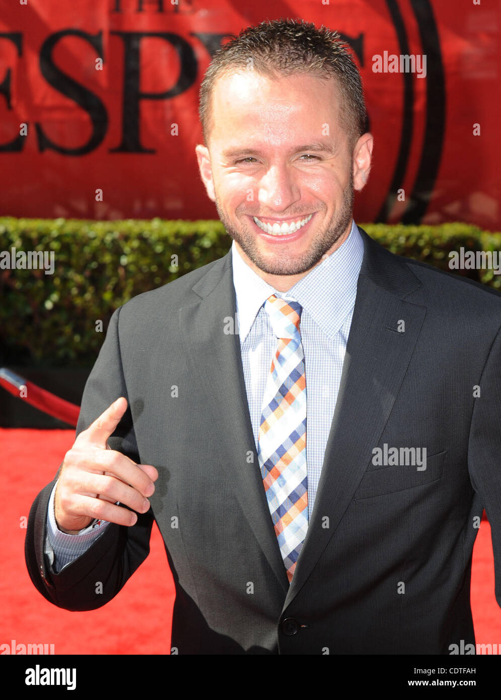 J.J. Barea on the red carpet of ESPN's 2011 ESPY awards at the Nokia ...